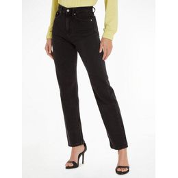 Calvin Klein Jeans Straight-Jeans HIGH RISE STRAIGHT im 5-Pocket-Style, schwarz