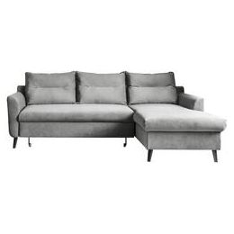 Eckschlafsofa in Hellgrau ́STYLISH STAN HELLGRAU ́