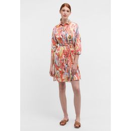 Hemdblusenkleid Eterna "LOOSE FIT" Gr. 36, Normalgrößen, orange (koralle) Damen Kleider Freizeitkleider