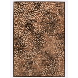 Teppich HEINE HOME Teppiche Gr. B/L: 60 cm x 110 cm, 5 mm, 1 St., beige (natur, braun) Kurzflor-Teppiche
