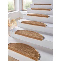 Stufenmatte Dekowe Teppiche Gr. B/L: 65 cm x 24 cm, 8 mm, 2 St., beige (natur) Stufenmatten