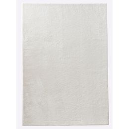 Teppich HEINE HOME Teppiche Gr. B/L: 90 cm x 160 cm, 30 mm, 1 St., weiß Shaggy-Teppiche