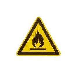 ratioform Warnschild „Warnung vor feuergefährlichen Stoffen“, Folie, selbstklebend