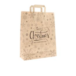 ratioform Weihnachts-Papiertragetasche, Merry Christmas, 320 x 110 x 400 mm, 90 g/m²