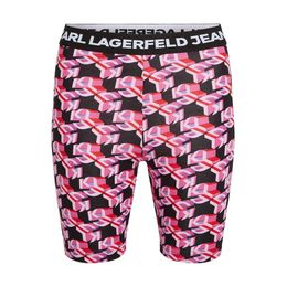 KARL LAGERFELD JEANS Shorts Damen Gr&ouml;&szlig;e L hellpink / rot / schwarz / wei&szlig;