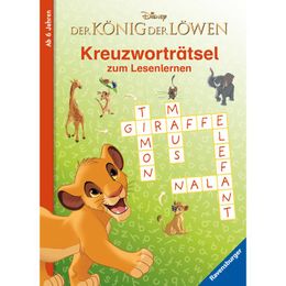 RAVENSBURGER VERLAG Disney Der König der Löwen: Kreuzworträtsel zum Lesenlernen, Kartoniert (TB)