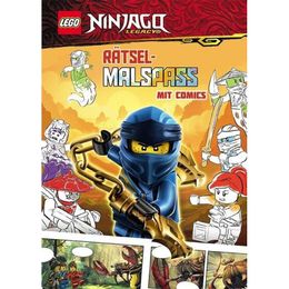 LEGO Ninjago - Rätselmalspaß mit Comics - Ameet Verlag, Kartoniert (TB)