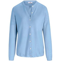 Twinset aus 100%Schurwolle Pure Tasmanian Wool Peter Hahn blau