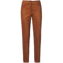 Slim Fit-Feincord-Hose Peter Hahn braun