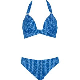 Sunflair Bikini Set Damen in blau-weiß