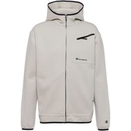 Champion Legacy American Tech Trainingsjacke Herren - grau - Gr. S - Polyester/Baumwolle/Elastan