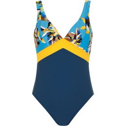 Sunflair Badeanzug Damen in hellblau-multicolor