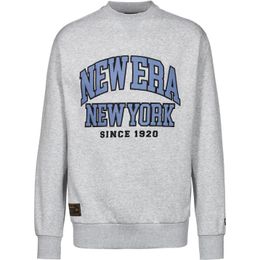 New Era Sweatshirt Herren - grau - Gr. M - Baumwolle/Polyester