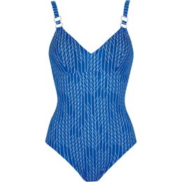 Sunflair Badeanzug Damen in blau-weiß