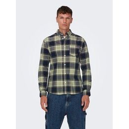 Only & Sons ONLY & SONS Karohemd ONSALVARO LS OXFORD CHECK SHIRT 5979, blau