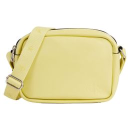 Calvin Klein Jeans Mini Bag ULTRALIGHT DBLZIPCAMERA BAG21 PU, Handtasche Damen Umhängetasche Tasche Damen Recycelte Materialien, gelb