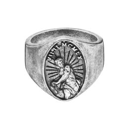 CAI CAÏ Fingerring 925/- Sterling Silber matt-oxidiert, grau|silberfarben