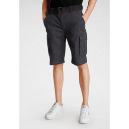 H.I.S. H.I.S Cargoshorts (Set, 2-tlg., mit abnehmbarem Gürtel), schwarz