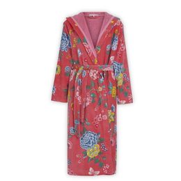 PIP Studio Bademantel Good Evening Bathrobe Coral Xl Korallenrot 100% Cotton