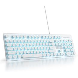 SOLIDEE LED-Hintergrundbeleuchtung Gaming-Tastatur (Mit Sofortiger Einsatzbereitschaft