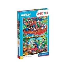 Clementoni Supercolor - Disney Mickey & Friends, Puzzle 2x 20 Teile Teile: 40 (2x 20) Altersangabe: von 36 Monaten bis 7 Jahren