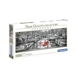 Clementoni High Quality Collection Panorama - Amsterdam Bicycle, Puzzle 1000 Teile Teile: 1000 Altersangabe: ab 14 Jahren