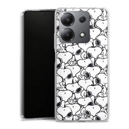 DeinDesign Xiaomi Redmi Note 13 5G Handy Silikon H&uuml;lle Case transparent Handyh&uuml;lle Peanuts Snoopy Muster Silikon Case