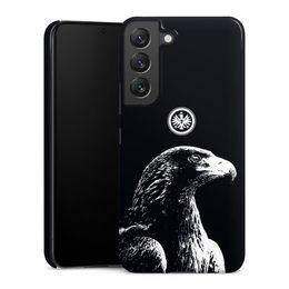 DeinDesign Galaxy S22 Handy Premium Case Smartphone Handyh&uuml;lle Schutzh&uuml;lle gl&auml;nzend Attila Official Licensed Product Eintracht Frankfurt Premium Case