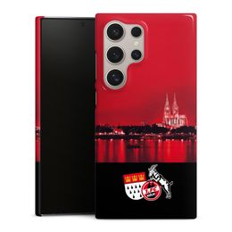 DeinDesign Galaxy S24 Ultra Handy Premium Case Smartphone Handyh&uuml;lle Schutzh&uuml;lle gl&auml;nzend 1. Fc K&ouml;ln Skyline Official Licensed Product Premium Case