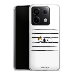 DeinDesign Xiaomi Redmi Note 13 Pro 5G Handy Silikon H&uuml;lle Case transparent Handyh&uuml;lle Snoopy Dog Peanuts Silikon Case