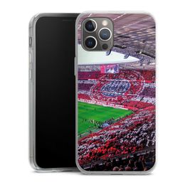 DeinDesign iPhone 12 Pro Max Handy Silikon H&uuml;lle Case transparent Handyh&uuml;lle Stadium Fcb Fc Bayern M&uuml;nchen Silikon Case