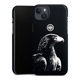 DeinDesign iPhone 14 Plus Handy Premium Case Smartphone Handyh&uuml;lle Schutzh&uuml;lle gl&auml;nzend Attila Official Licensed Product Eintracht Frankfurt Premium Case