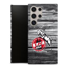 DeinDesign Galaxy S24 Ultra Handy Premium Case Smartphone Handyh&uuml;lle Schutzh&uuml;lle gl&auml;nzend 1. Fc K&ouml;ln Wooden Look Official Licensed Product Premium Case