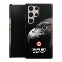 DeinDesign Galaxy S24 Ultra Handy Premium Case Smartphone Handyh&uuml;lle Schutzh&uuml;lle gl&auml;nzend European Cup Official Licensed Product Eintracht Frankfurt Premium Case