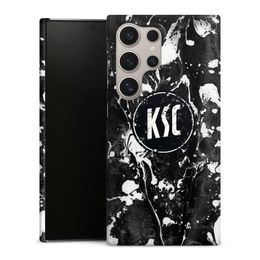 DeinDesign Galaxy S24 Ultra Handy Premium Case Smartphone Handyh&uuml;lle Schutzh&uuml;lle gl&auml;nzend Karlsruher Sc Ksc Official Licensed Product Premium Case