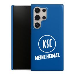 DeinDesign Galaxy S24 Ultra Handy Premium Case Smartphone Handyh&uuml;lle Schutzh&uuml;lle gl&auml;nzend Karlsruher Sc Statement Ksc Premium Case