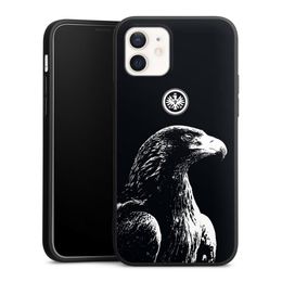 DeinDesign iPhone 12 Handy Premium Silikon H&uuml;lle Handyh&uuml;lle schwarz Case Attila Official Licensed Product Eintracht Frankfurt Silikon Premium Case