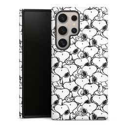 DeinDesign Galaxy S24 Ultra Handy Panzer Handyh&uuml;lle robuste Outdoor H&uuml;lle Schutzh&uuml;lle gl&auml;nzend Peanuts Snoopy Muster Tough Case