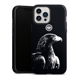 DeinDesign iPhone 13 Pro Max Handy Panzer Handyh&uuml;lle robuste Outdoor H&uuml;lle Schutzh&uuml;lle gl&auml;nzend Attila Official Licensed Product Eintracht Frankfurt Tough Case
