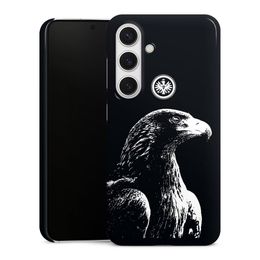 DeinDesign Galaxy S24 Handy Premium Case Smartphone Handyh&uuml;lle Schutzh&uuml;lle gl&auml;nzend Attila Official Licensed Product Eintracht Frankfurt Premium Case