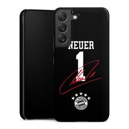 DeinDesign Galaxy S22 Handy Premium Case Smartphone Handyh&uuml;lle Schutzh&uuml;lle gl&auml;nzend Fc Bayern M&uuml;nchen Manuel Neuer Fcb Premium Case