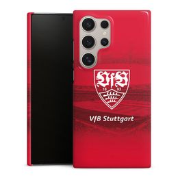 DeinDesign Galaxy S24 Ultra Handy Premium Case Smartphone Handyh&uuml;lle Schutzh&uuml;lle gl&auml;nzend Stadium Official Licensed Product Vfb Stuttgart Premium Case