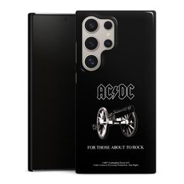 DeinDesign Galaxy S24 Ultra Handy Premium Case Smartphone Handyh&uuml;lle Schutzh&uuml;lle gl&auml;nzend Music Acdc Merchandise Premium Case