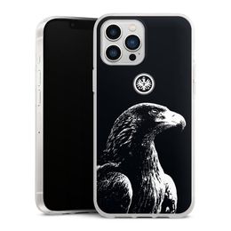 DeinDesign iPhone 13 Pro Max Handy Silikon H&uuml;lle Case transparent Handyh&uuml;lle Attila Official Licensed Product Eintracht Frankfurt Silikon Case