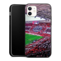 DeinDesign iPhone 12 Handy Premium Silikon H&uuml;lle Handyh&uuml;lle schwarz Case Stadium Fcb Fc Bayern M&uuml;nchen Silikon Premium Case