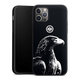 DeinDesign iPhone 12 Pro Handy Premium Silikon H&uuml;lle Handyh&uuml;lle schwarz Case Attila Official Licensed Product Eintracht Frankfurt Silikon Premium Case