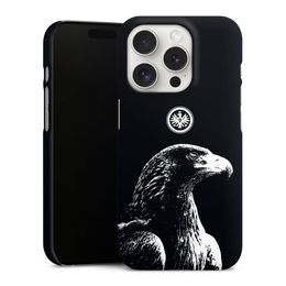 DeinDesign iPhone 15 Pro Handy Premium Case Smartphone Handyh&uuml;lle Schutzh&uuml;lle matt Attila Official Licensed Product Eintracht Frankfurt Premium Case