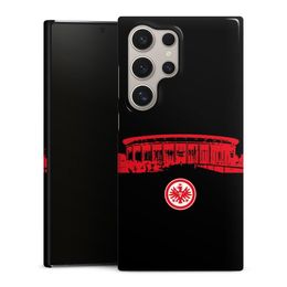 DeinDesign Galaxy S24 Ultra Handy Premium Case Smartphone Handyh&uuml;lle Schutzh&uuml;lle gl&auml;nzend Official Licensed Product Eintracht Frankfurt Stadium Premium Case