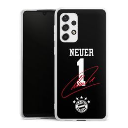 DeinDesign Galaxy A33 5G Handy Silikon H&uuml;lle Case transparent Handyh&uuml;lle Manuel Neuer Fc Bayern M&uuml;nchen Fcb Silikon Case