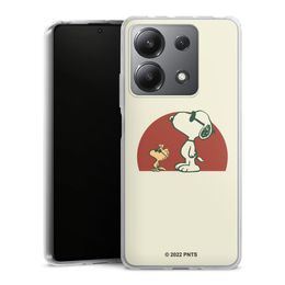 DeinDesign Xiaomi Redmi Note 13 5G Handy Silikon H&uuml;lle Case transparent Handyh&uuml;lle Snoopy Official Licensed Product Kindheit Silikon Case